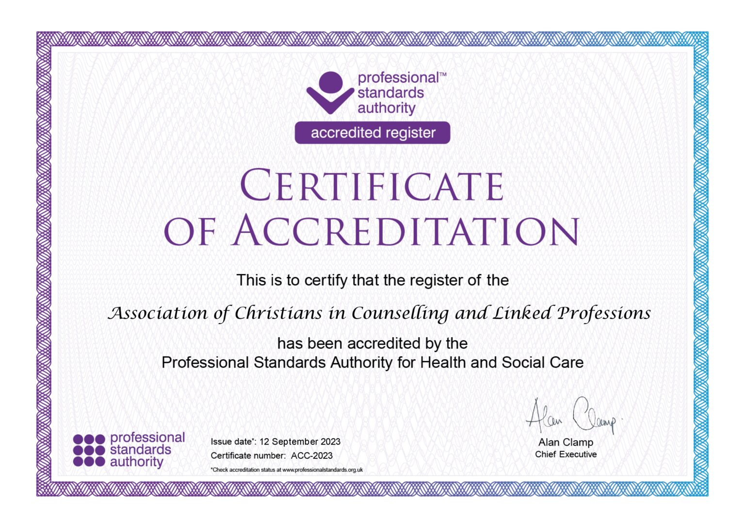 About ACC register - ACC UK